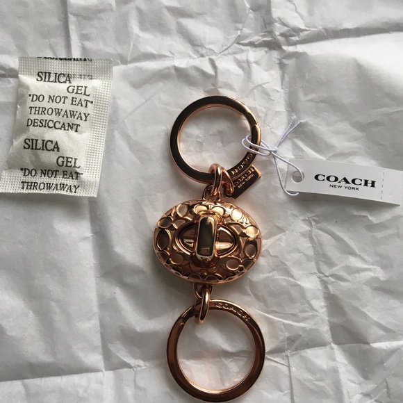 Coach | Accessories | Coach Signature Turnlock Valet Key Ring | Poshmark